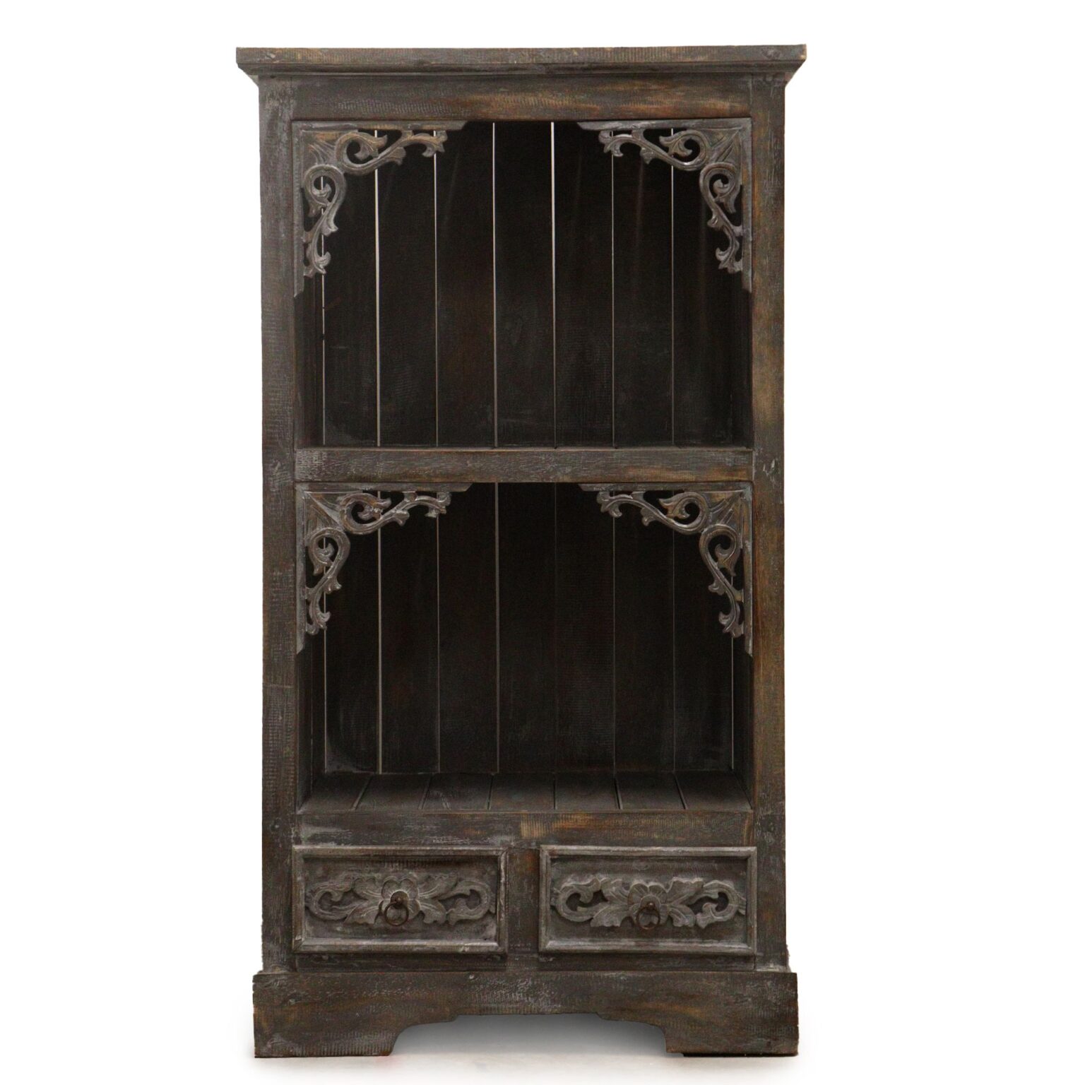 Albasia Bathroom Cabinet – Greywash Wooden Storage Unit - Allsop Furniture